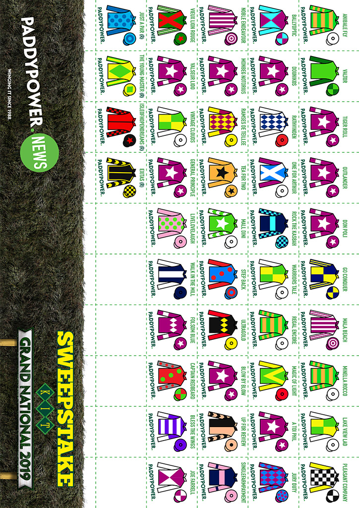 Paddy Power’s Grand National 2019 Sweepstake Kit – Paddy Power News