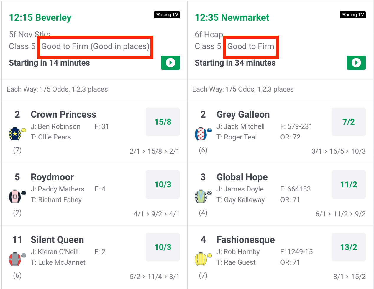 What are the different types of going in horse racing? – Paddy Power News