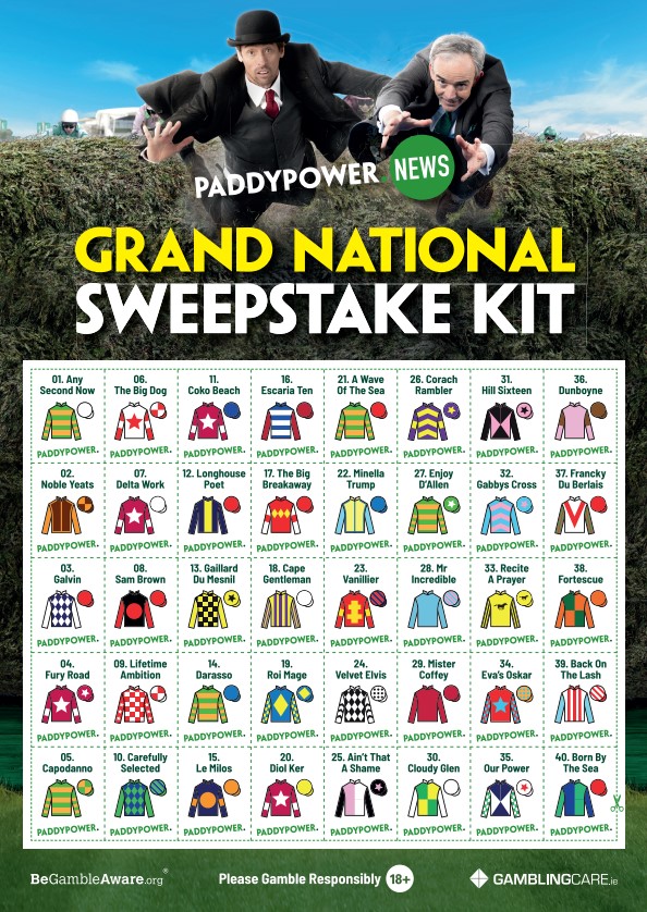 Grand National Sweepstake Kit: Paddy’s online AND print packs – Paddy ...