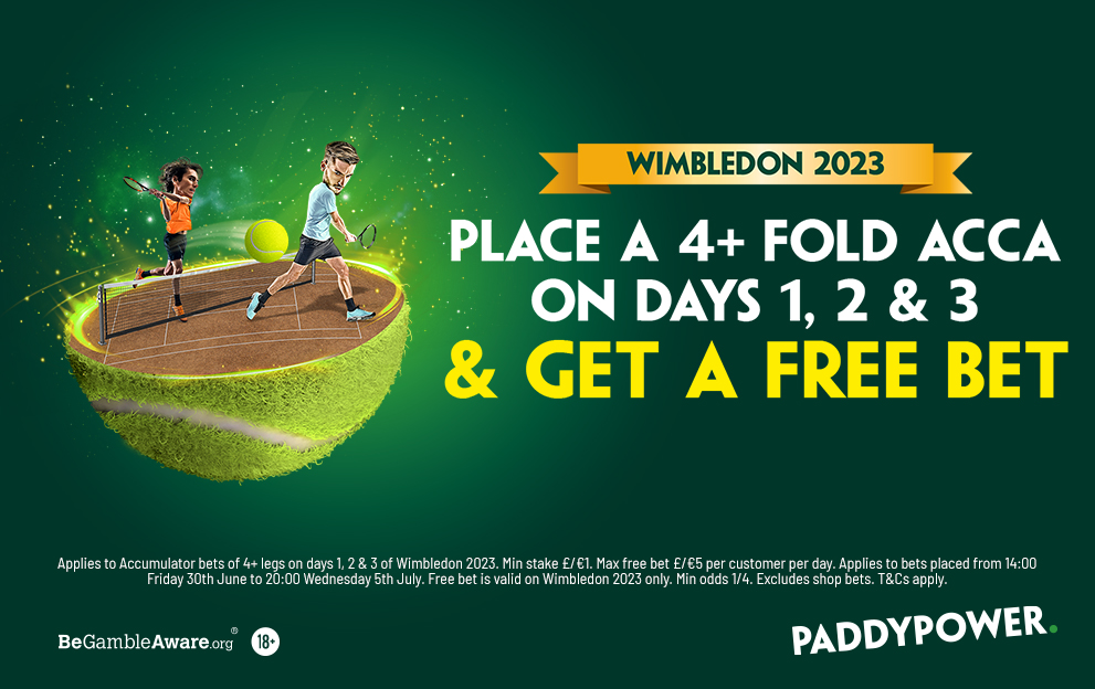 Wimbledon Tips: Tipman's fancies for Wednesday with a 3/1 acca