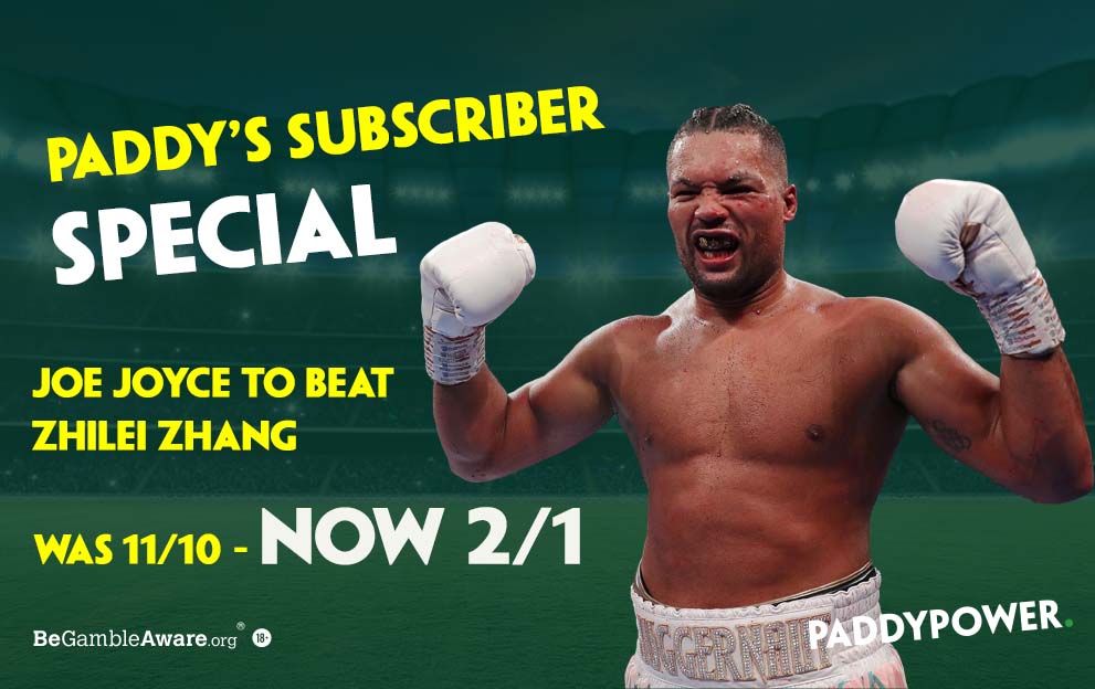Paddy’s Subscriber Special: Joyce to beat Zhang boosted to 2/1 – Paddy ...