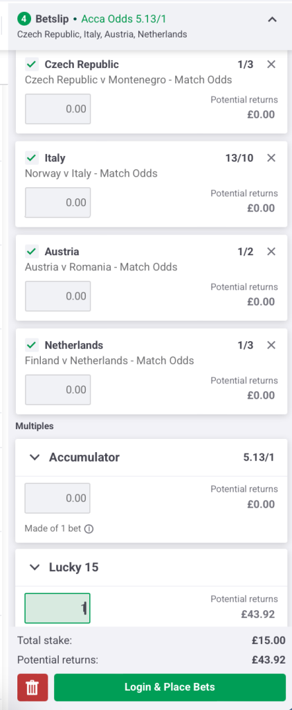 What is a Lucky 15? How to calculate your bet with ease – Paddy Power News