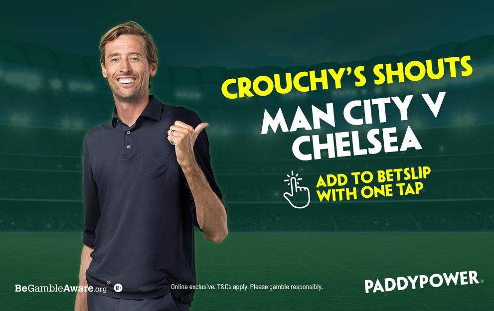 Peter Crouch: Man City cruise in 19/1 Chelsea showdown – Paddy Power News