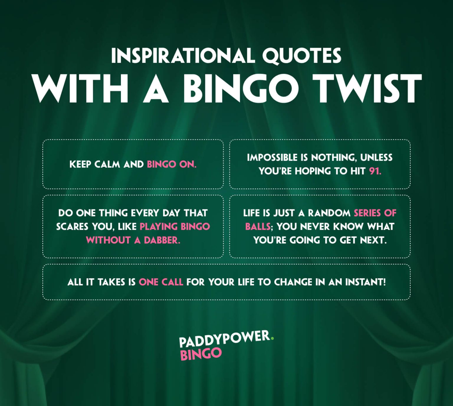 Bingo Calls & Sayings - Funny Bingo Nicknames | Paddy Power News