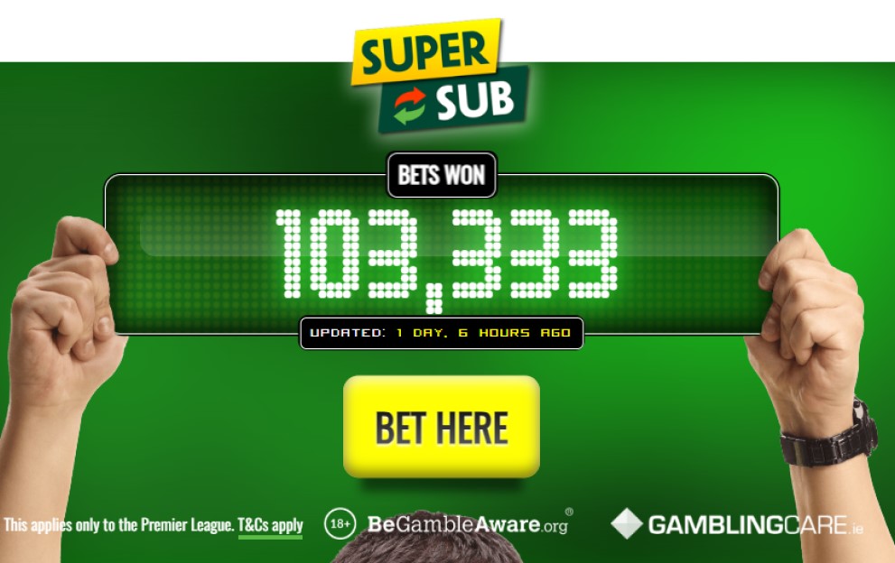 Paddy’s Super Sub Totaliser for Premier League winning bets – Paddy ...