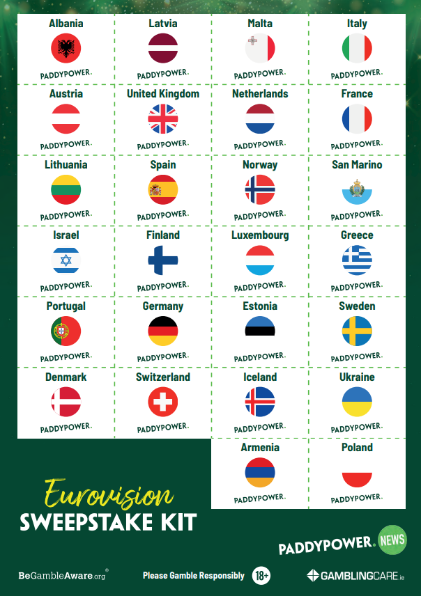 Eurovision Sweepstake Kit: Download and share our free 2025 kit ...