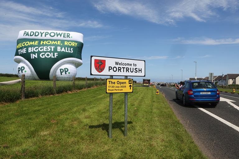 Biggest balls in golf welcome Rory McIlroy to the Open – Paddy Power News