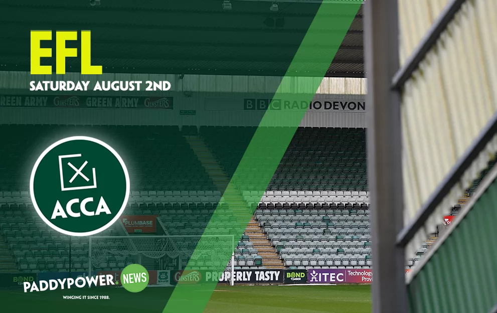 Football Tips: Saturday’s 35/1 EFL 3pm kickoff acca – Paddy Power News