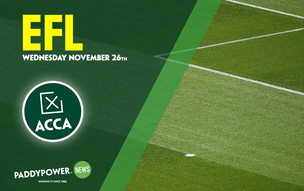 Football Tips: Wednesday’s 8/1 Championship acca – Paddy Power News