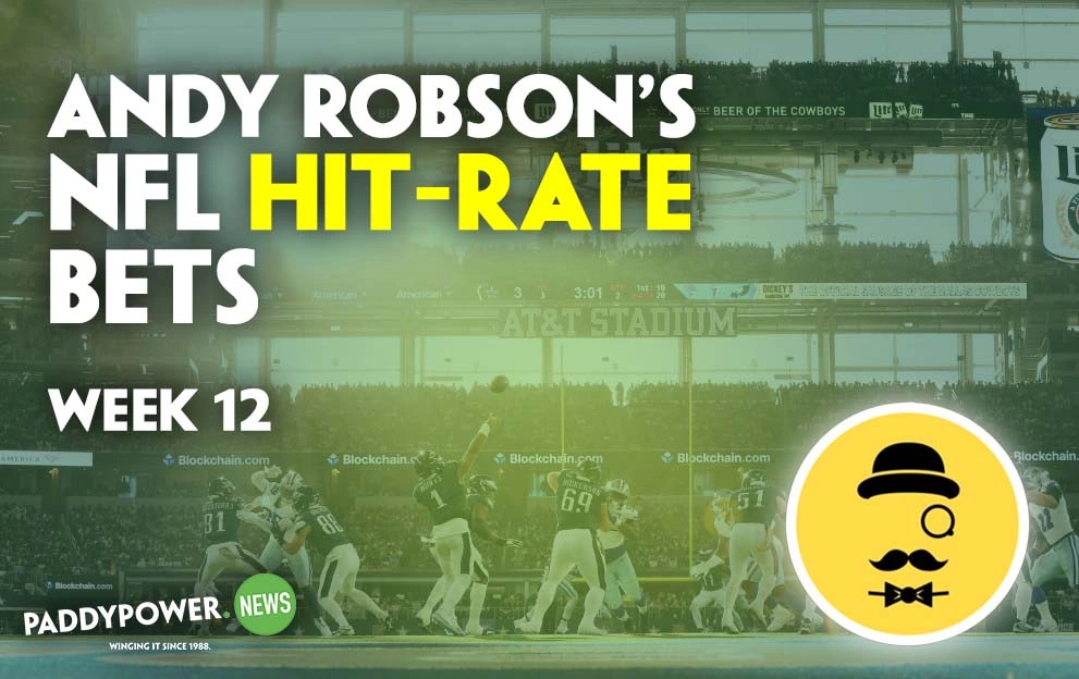 NFL Tips: Andy Robson’s 5/1 hit-rate picks for Week 12 – Paddy Power News
