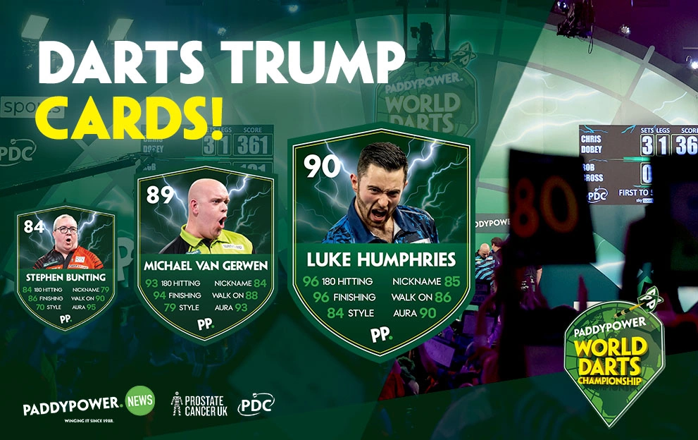 Paddy’s Darts Trump Cards: Get the low down on the best – Paddy Power News