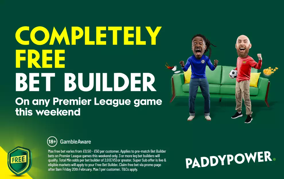 Free Bet Offer: Get a Premier League Bet Builder for free – Paddy Power ...