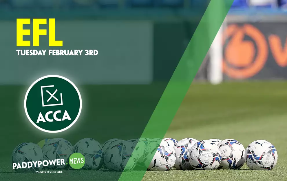 Football Tips: Tuesday’s 13/1 EFL Acca – Paddy Power News