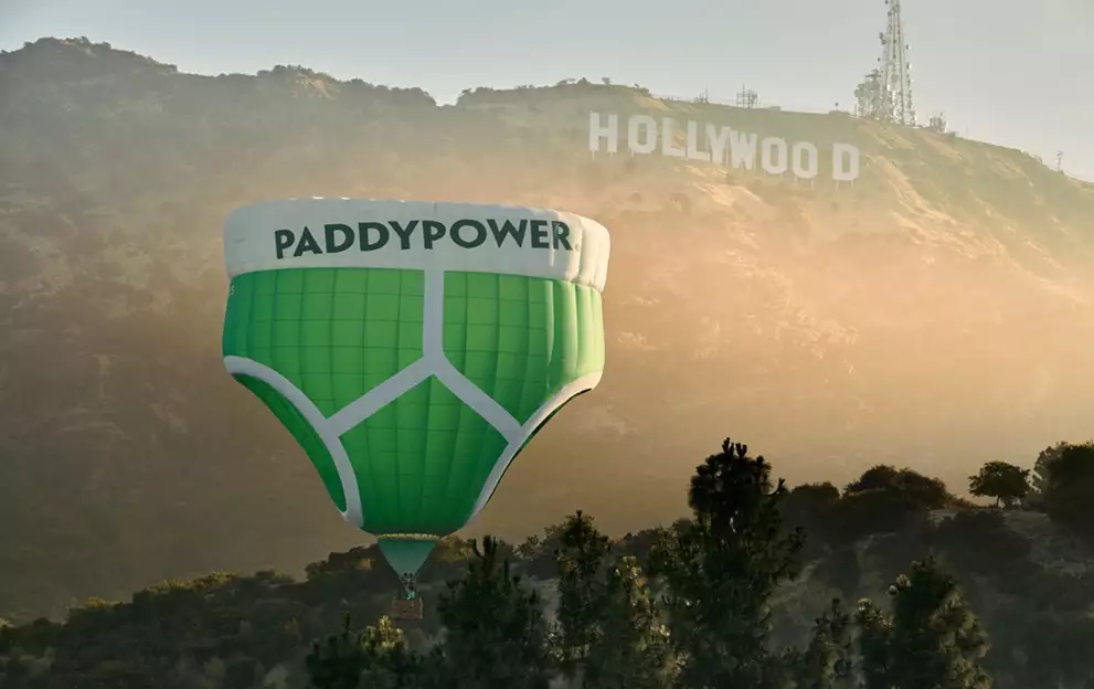 Paddy Power goes to Hollywood – in green pants balloon – Paddy Power News