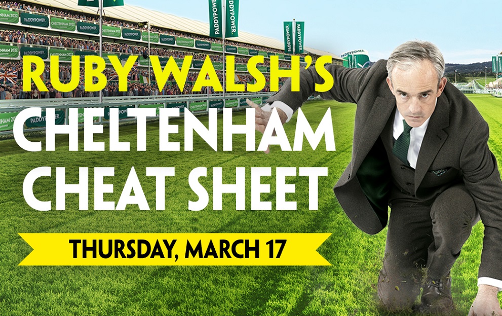 Cheltenham Tips: Ruby Walsh's Cheat Sheet for Day Three at Cheltenham