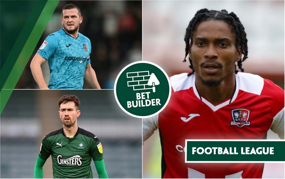 Bet Builder Tips: Our 34/1 flutter for lively Plymouth v Exeter derby